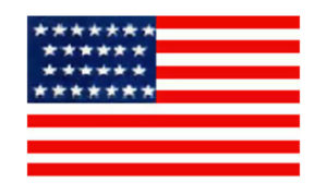 United States Historical Evolution of Old Glory Flag 26 Stars - Eagle ...